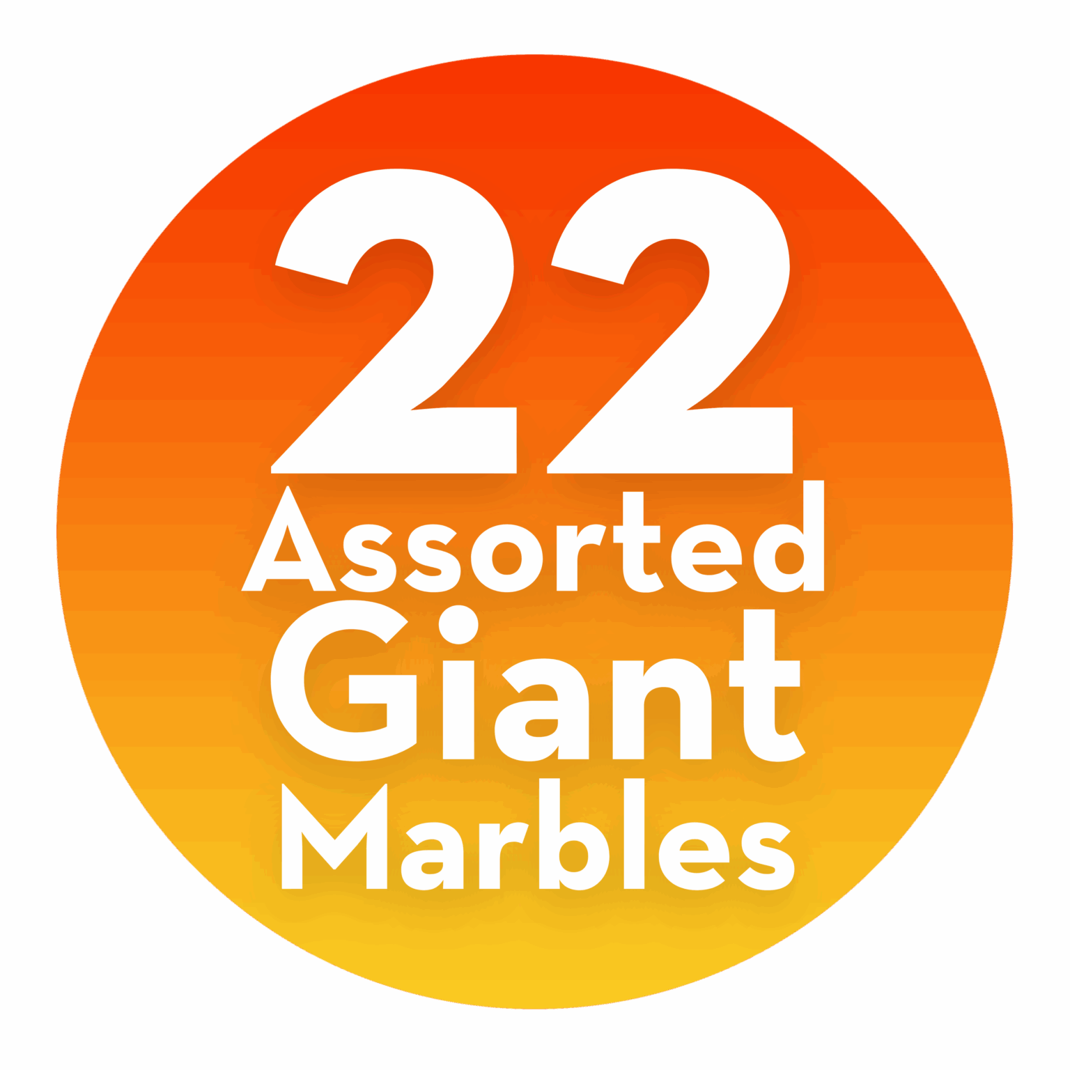 22 Assorted Giant Marbles - House of Marbles US