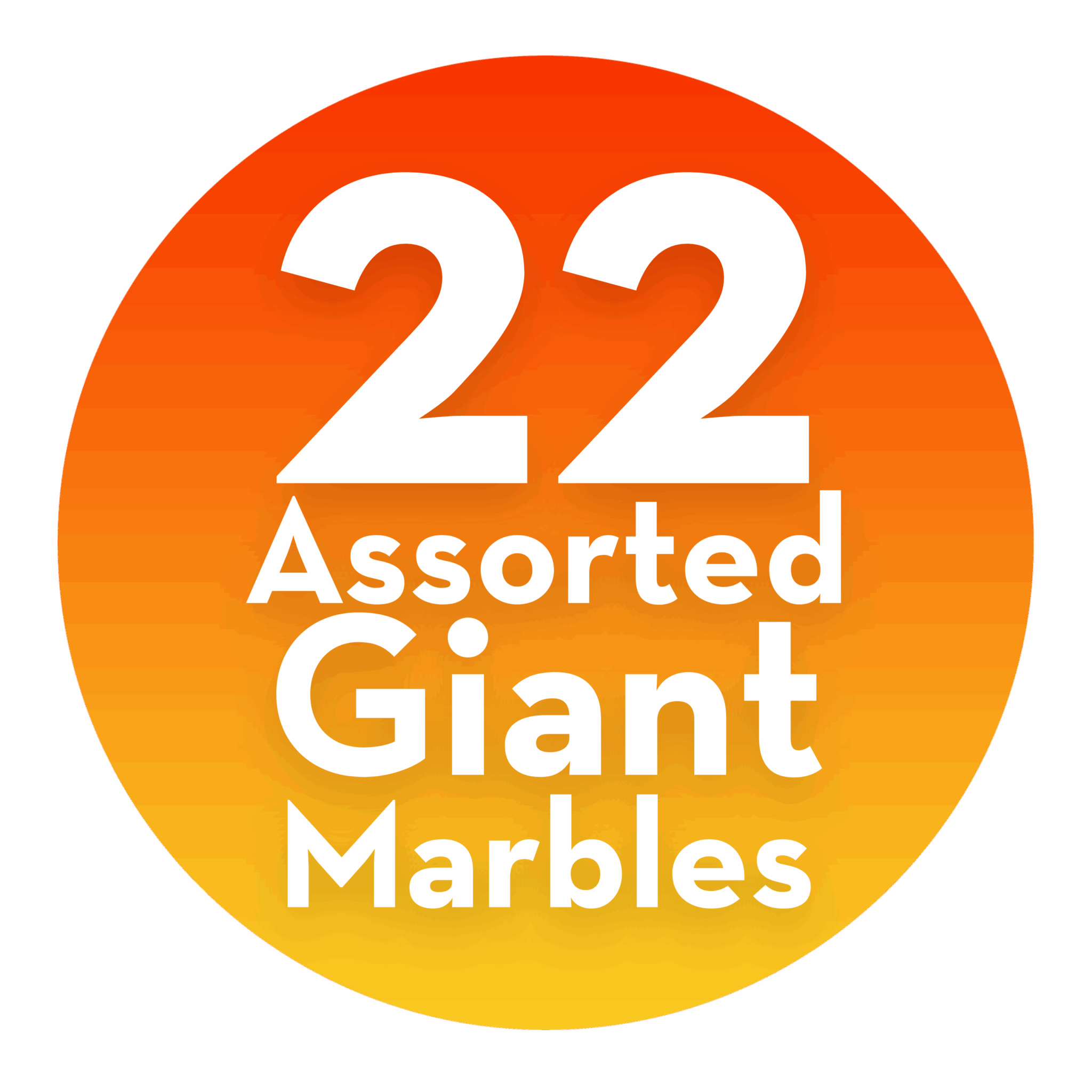 22 Assorted Giant Marbles - House of Marbles US