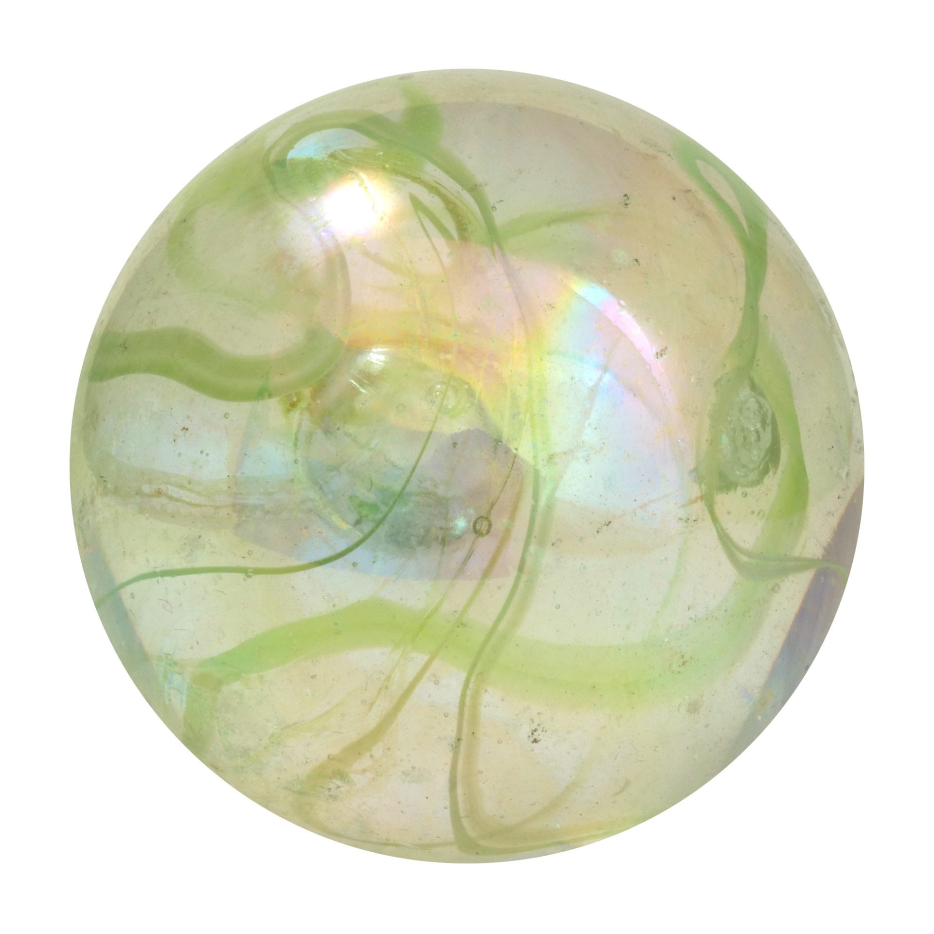 Lustered Spaghetti Marble - Green - House of Marbles US
