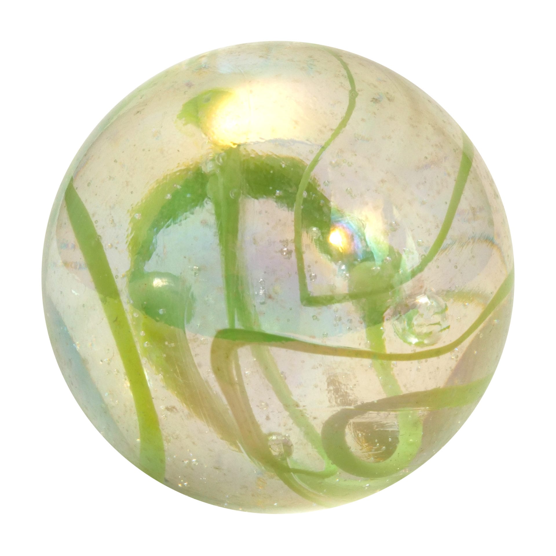 Lustered Spaghetti Marble - Blue - House of Marbles US