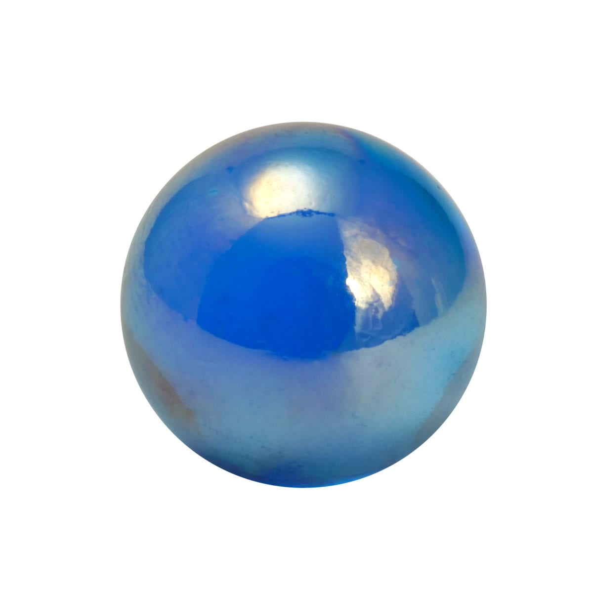 Lustered Blue Marble - Clear - House of Marbles US