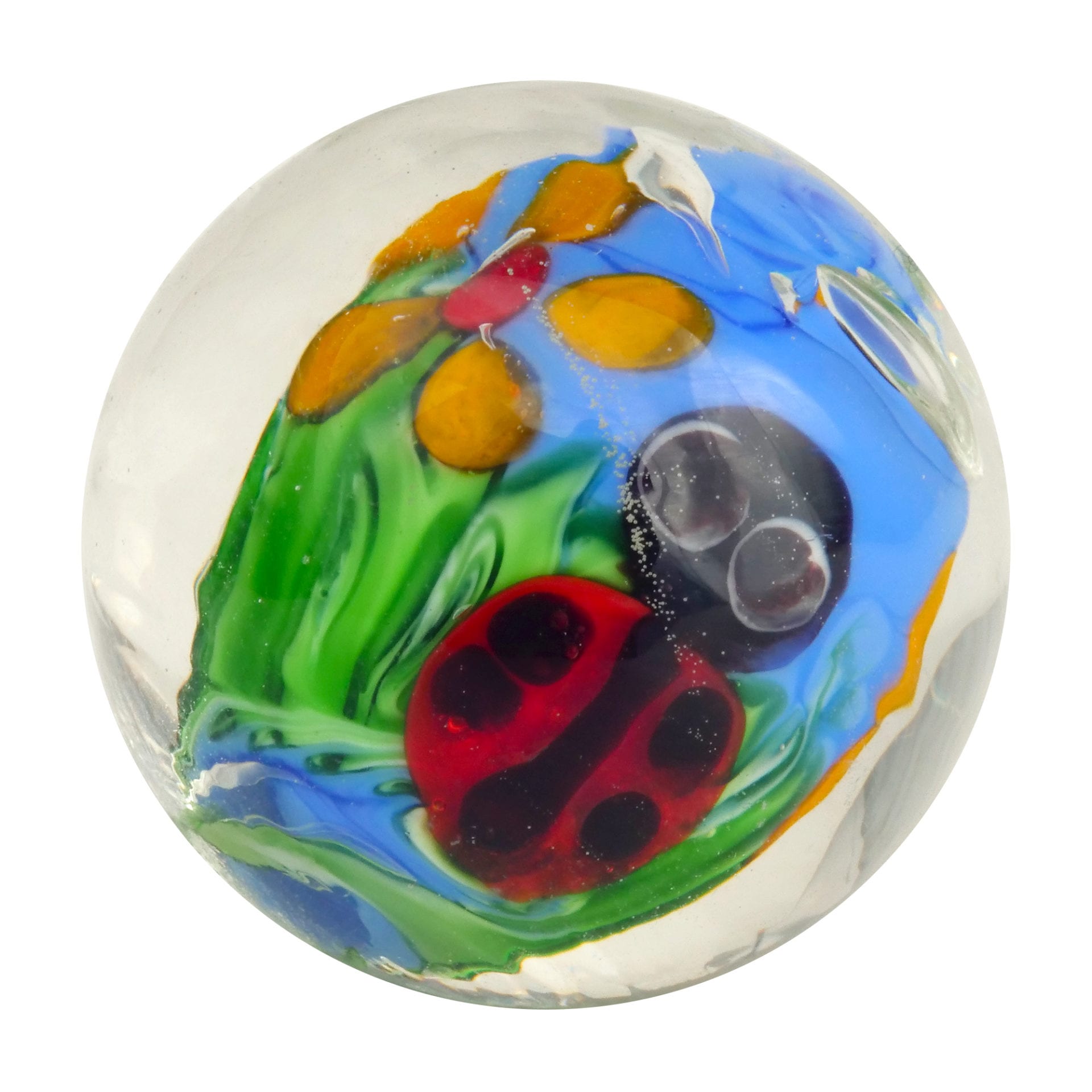 Ladybug Marble - Dark Blue - House of Marbles US