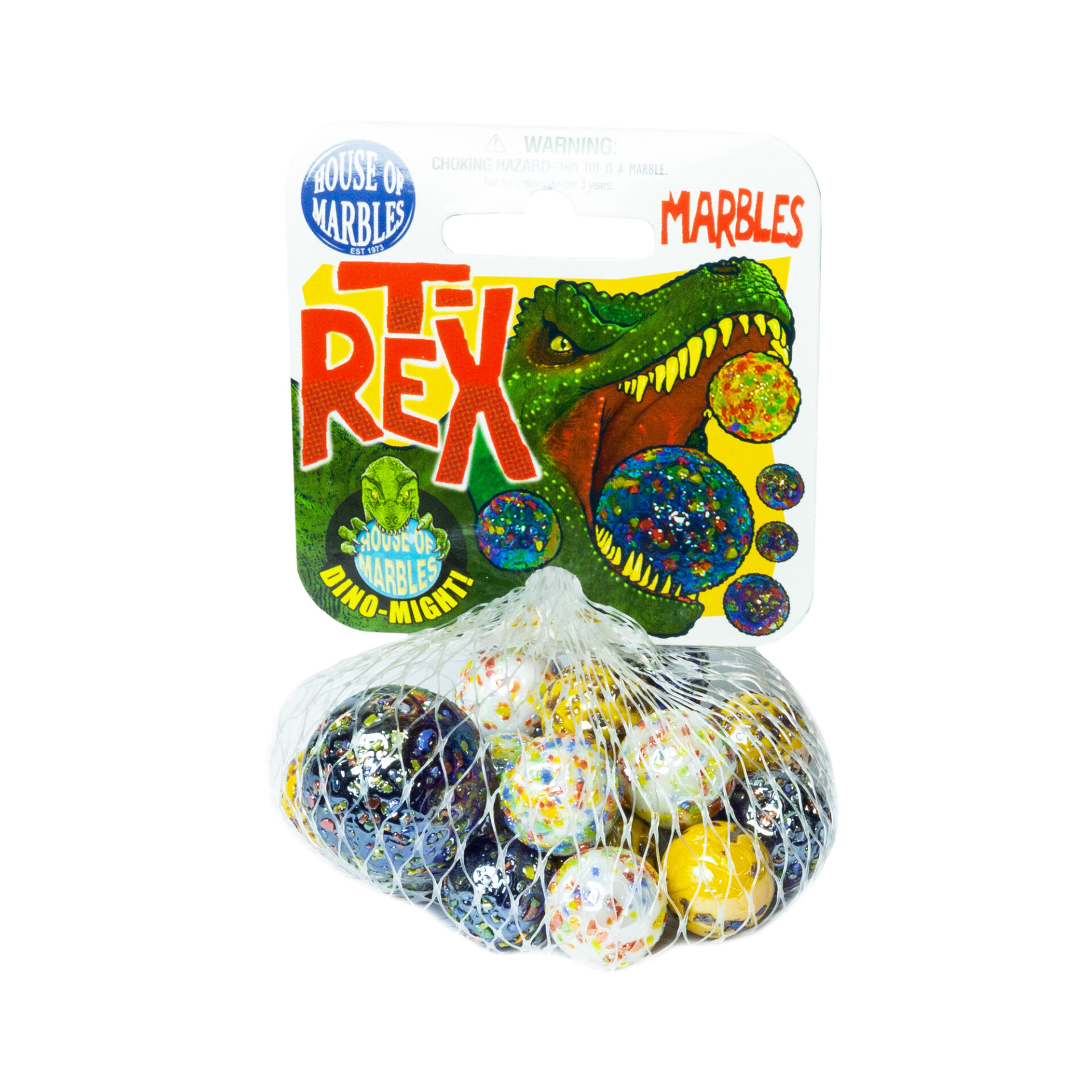 Bag of T-Rex Marbles - House of Marbles US