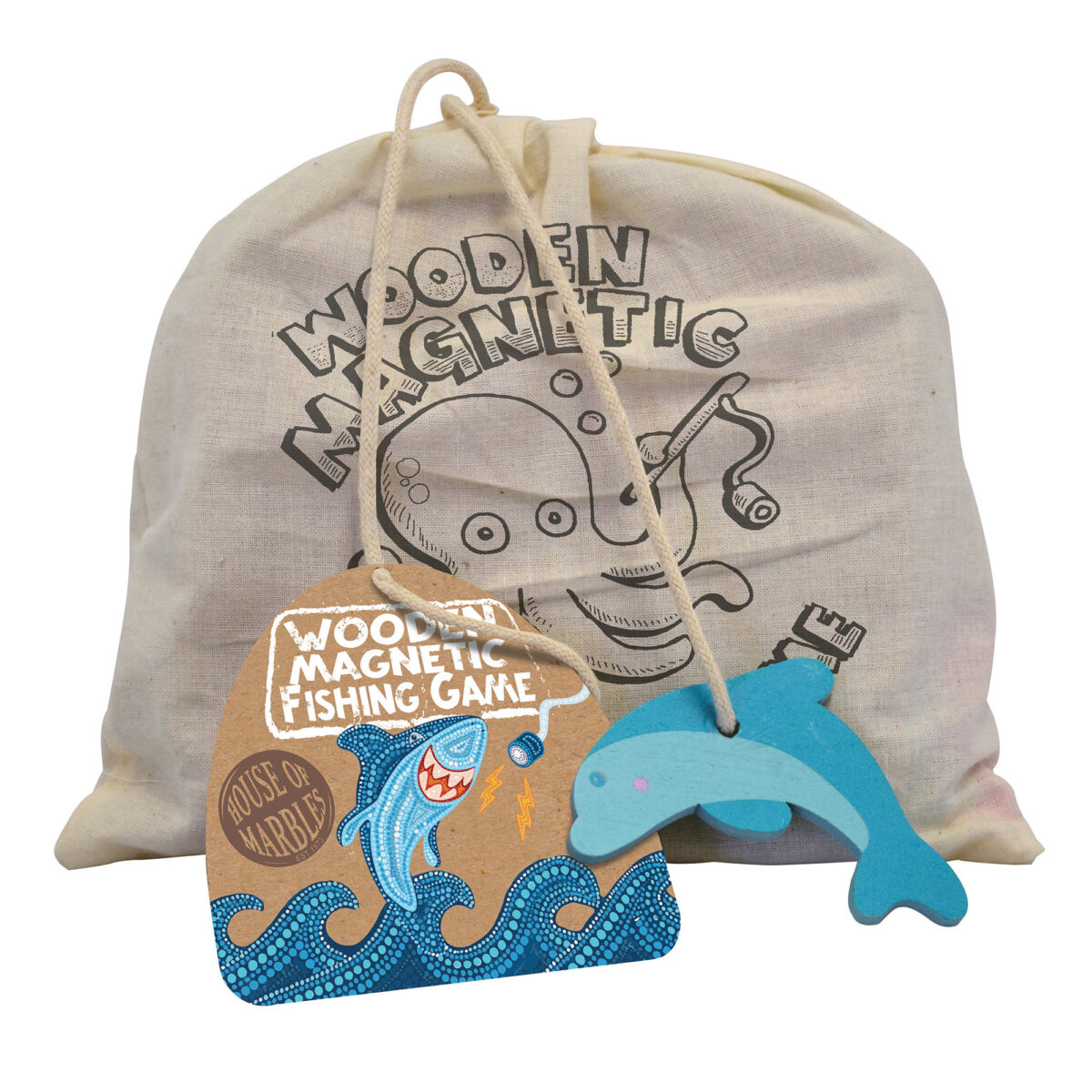 Wooden Magnetic Fishing Game - House of Marbles US