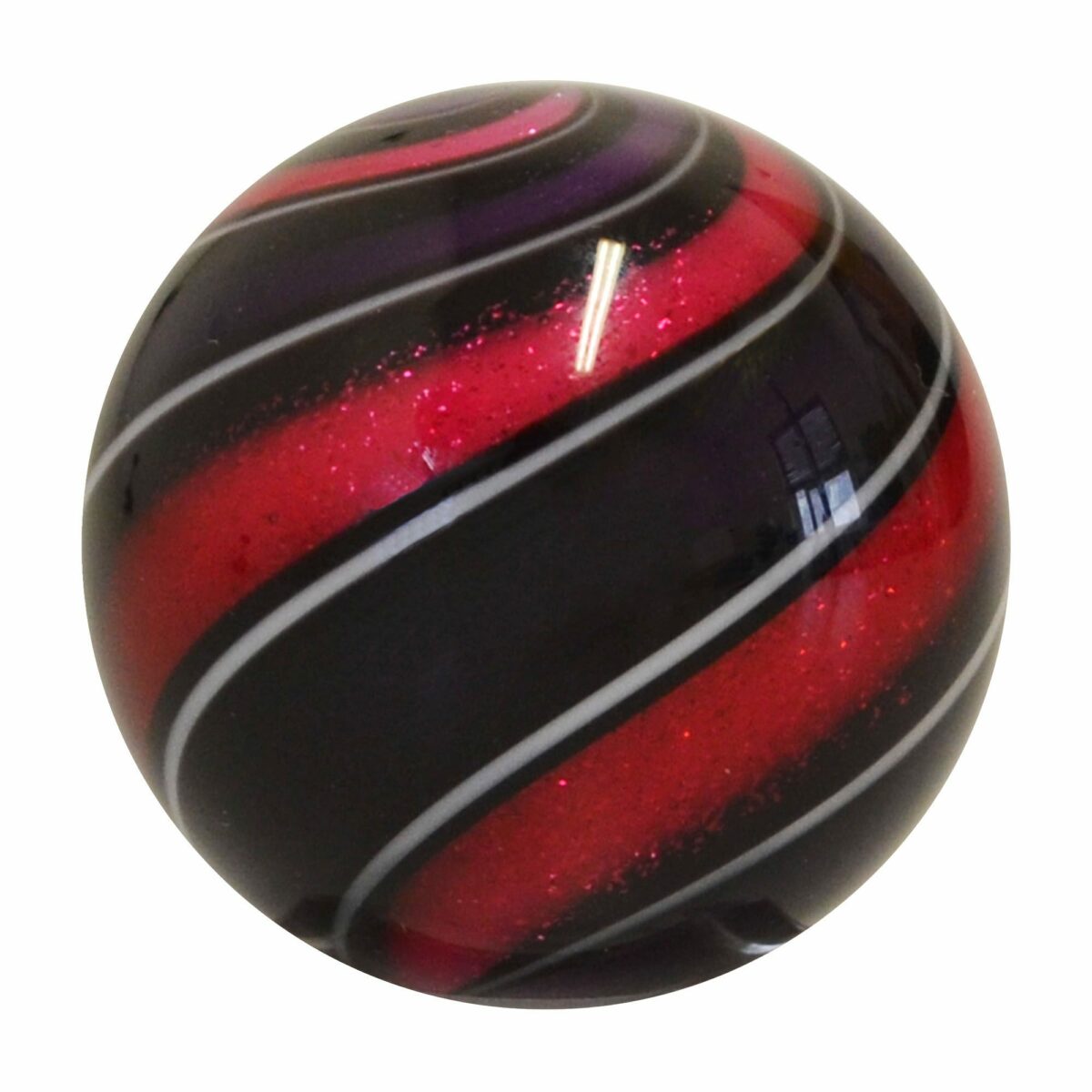 Dichro Cane Swirls Marble - Purple/Pink - 37mm - House of Marbles US