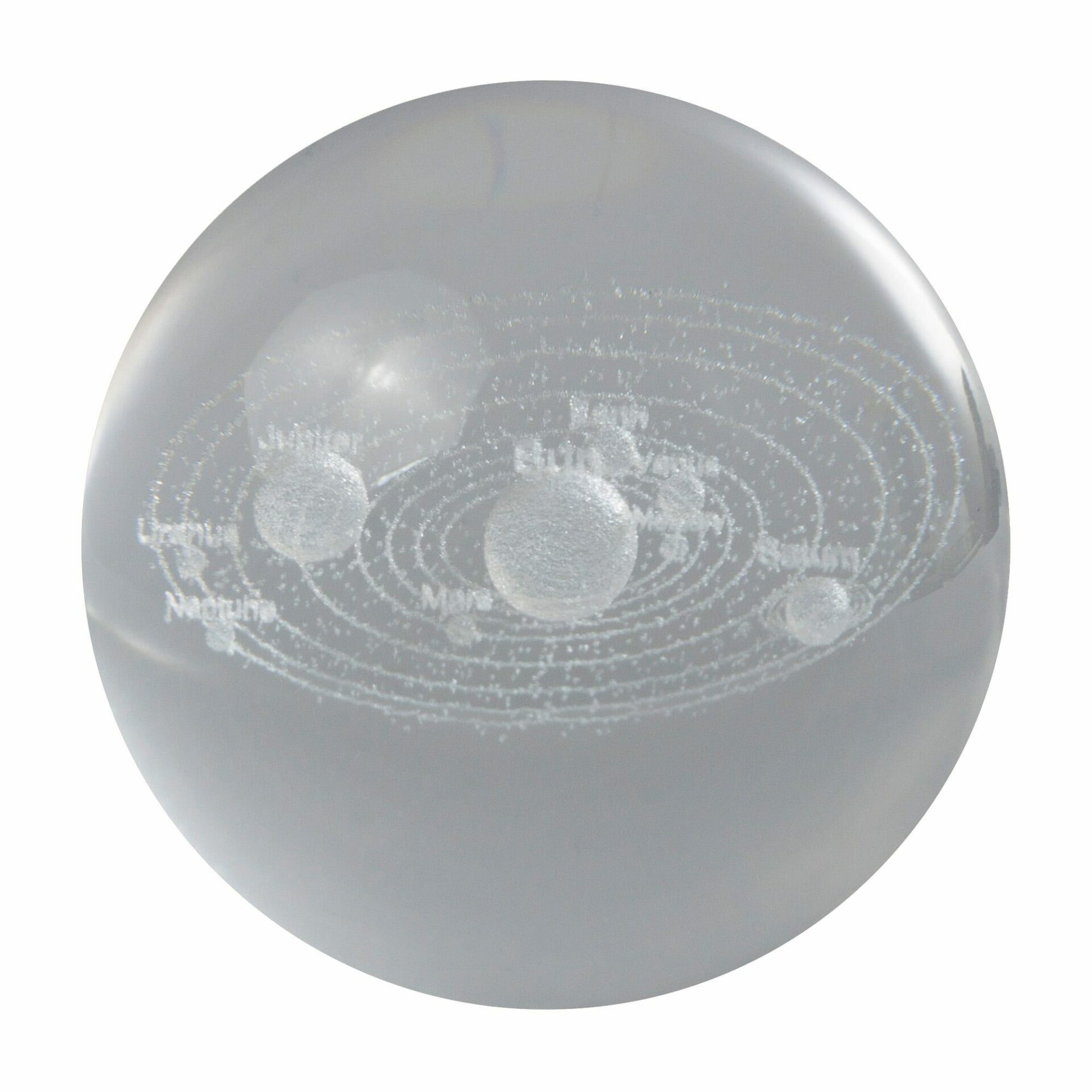 Clear Planets Marble - 80mm - House of Marbles US