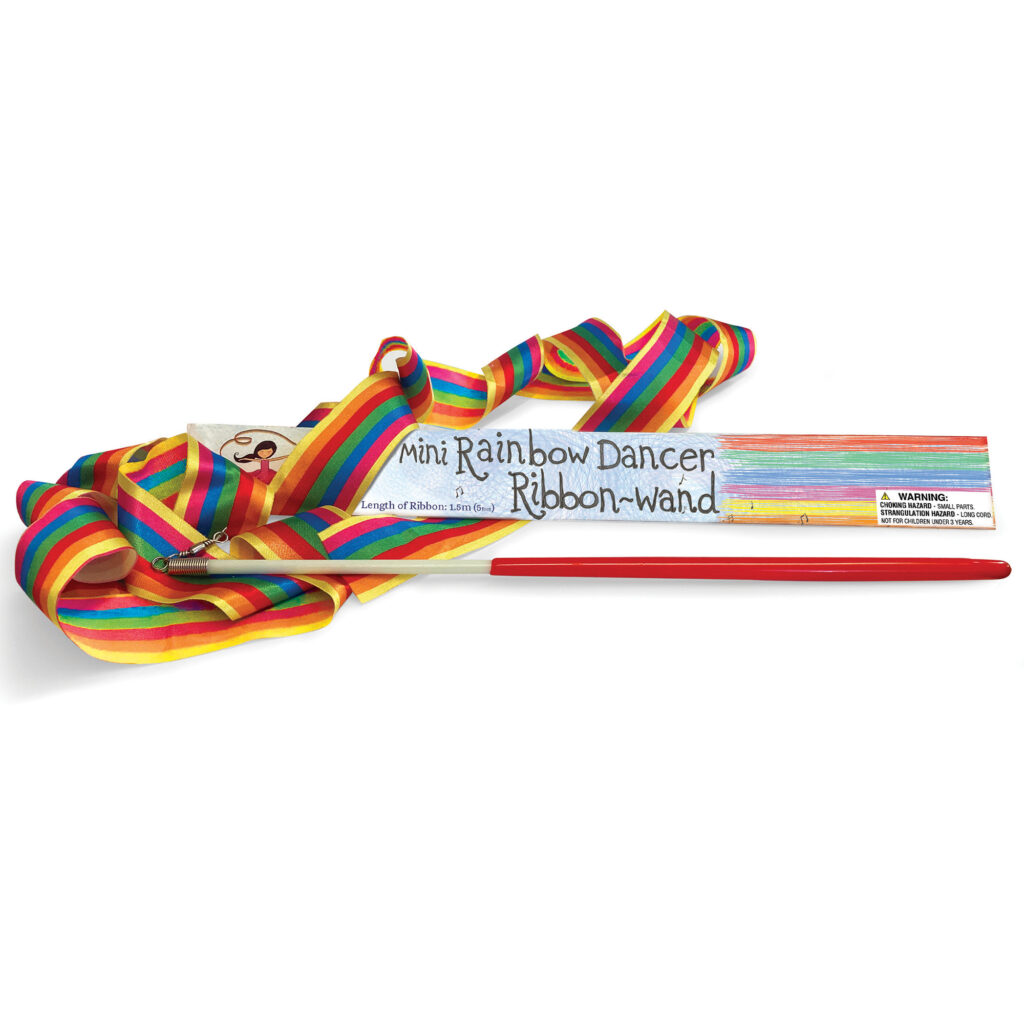 Mini Rainbow Dancer Ribbon Wand - House of Marbles US