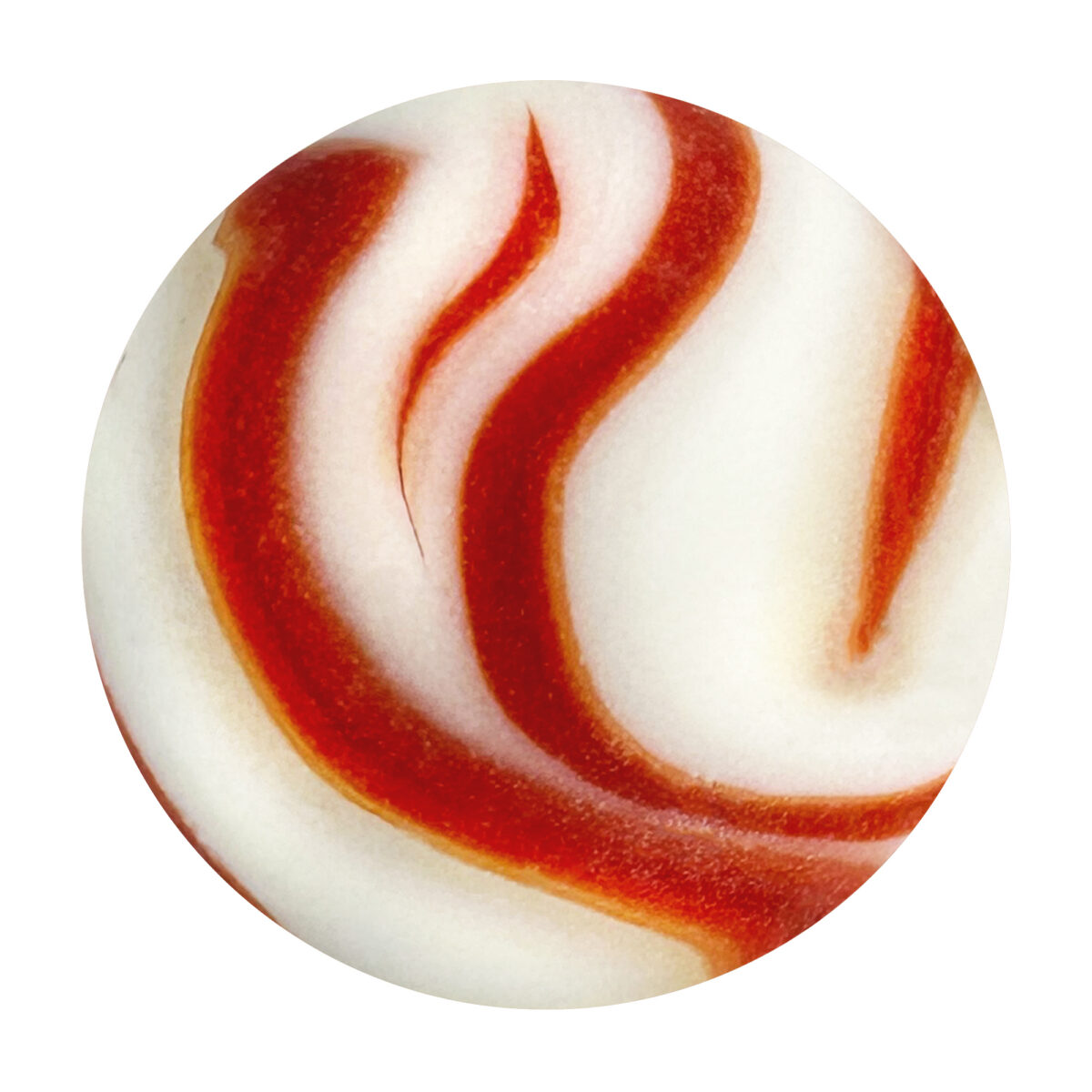 Frosted Old Fashioned Marble - Red - House of Marbles US