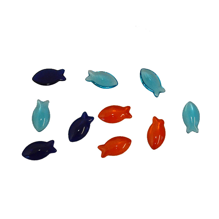 Fish Glass Shapes x10 pieces - House of Marbles US