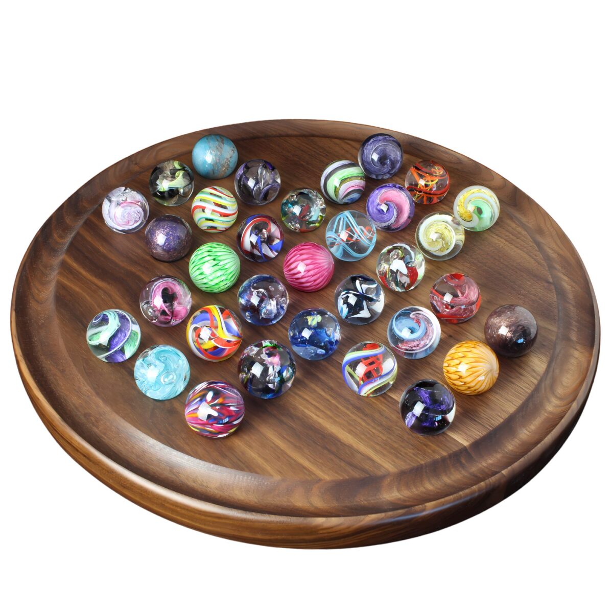 Luxury Marble Solitaire Board Game - Celestial - House of Marbles US