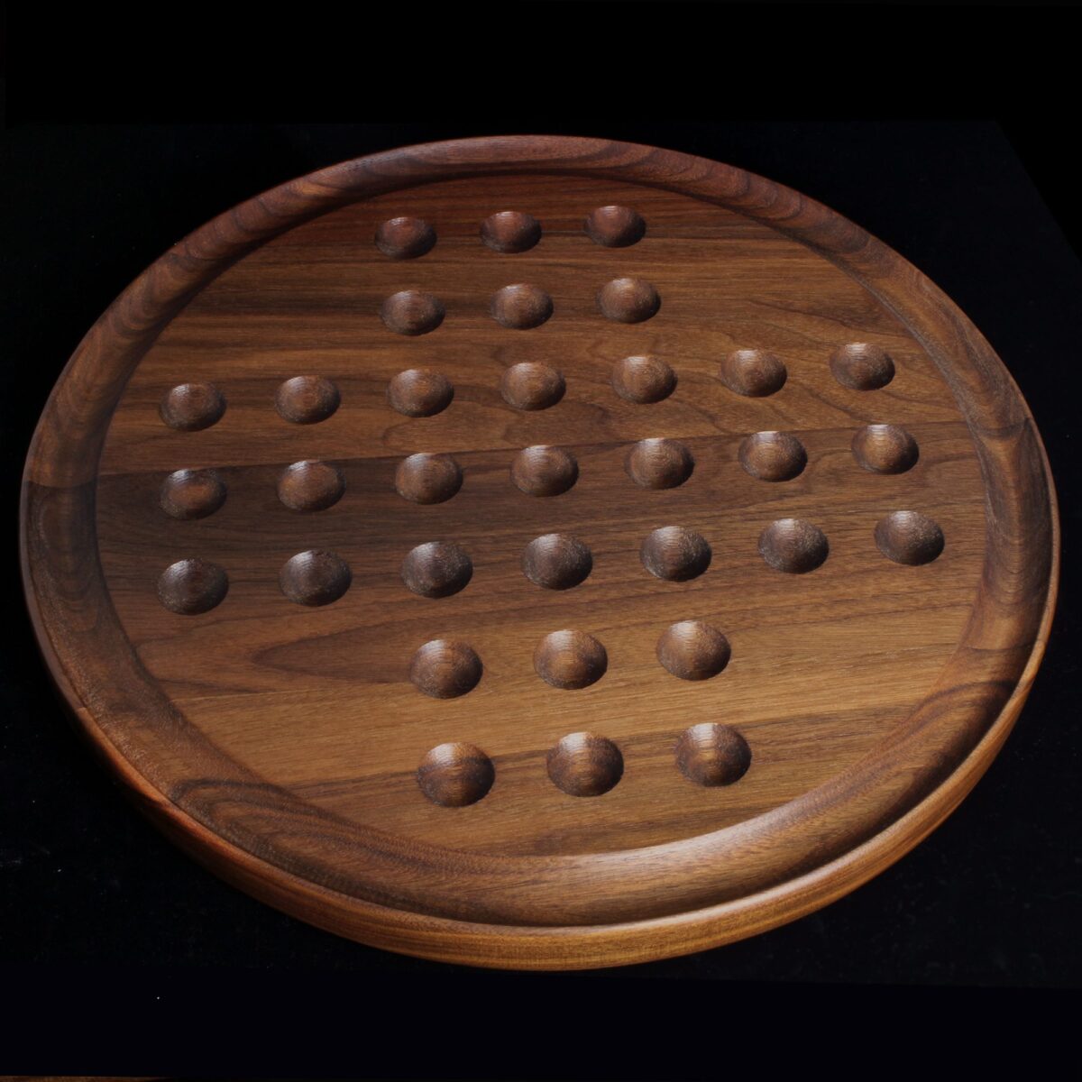 Luxury Marble Solitaire Board Game - Goldstone - House of Marbles US