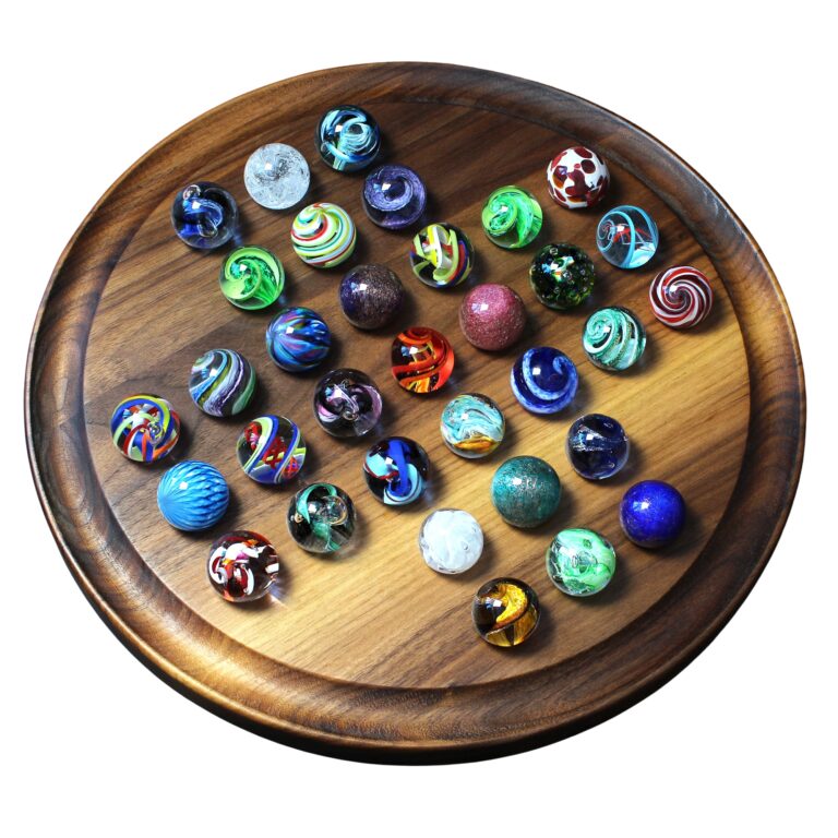 Luxury Marble Solitaire Board Game - Antithesis - House of Marbles US