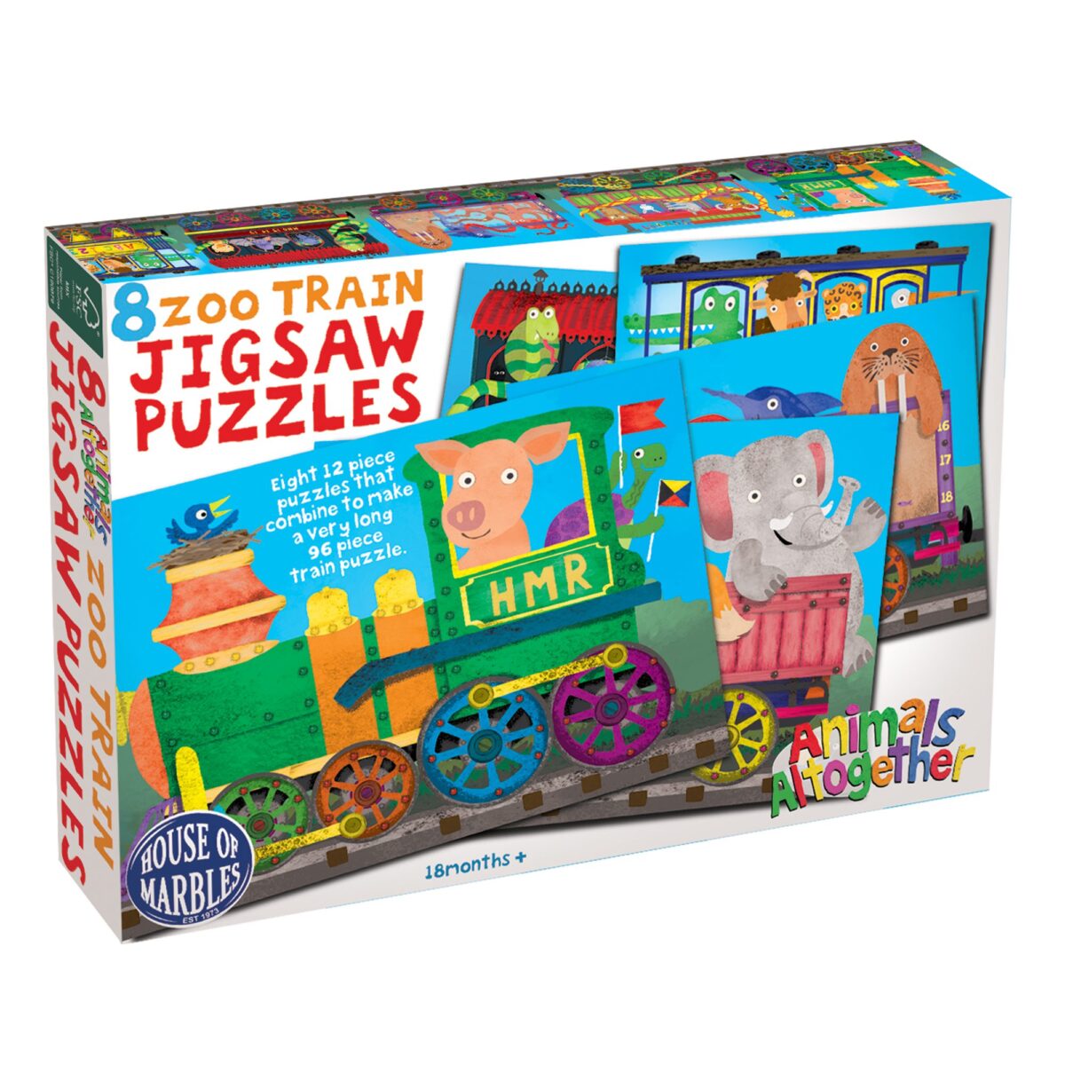 Zoo Train Jigsaw Puzzle - House of Marbles US