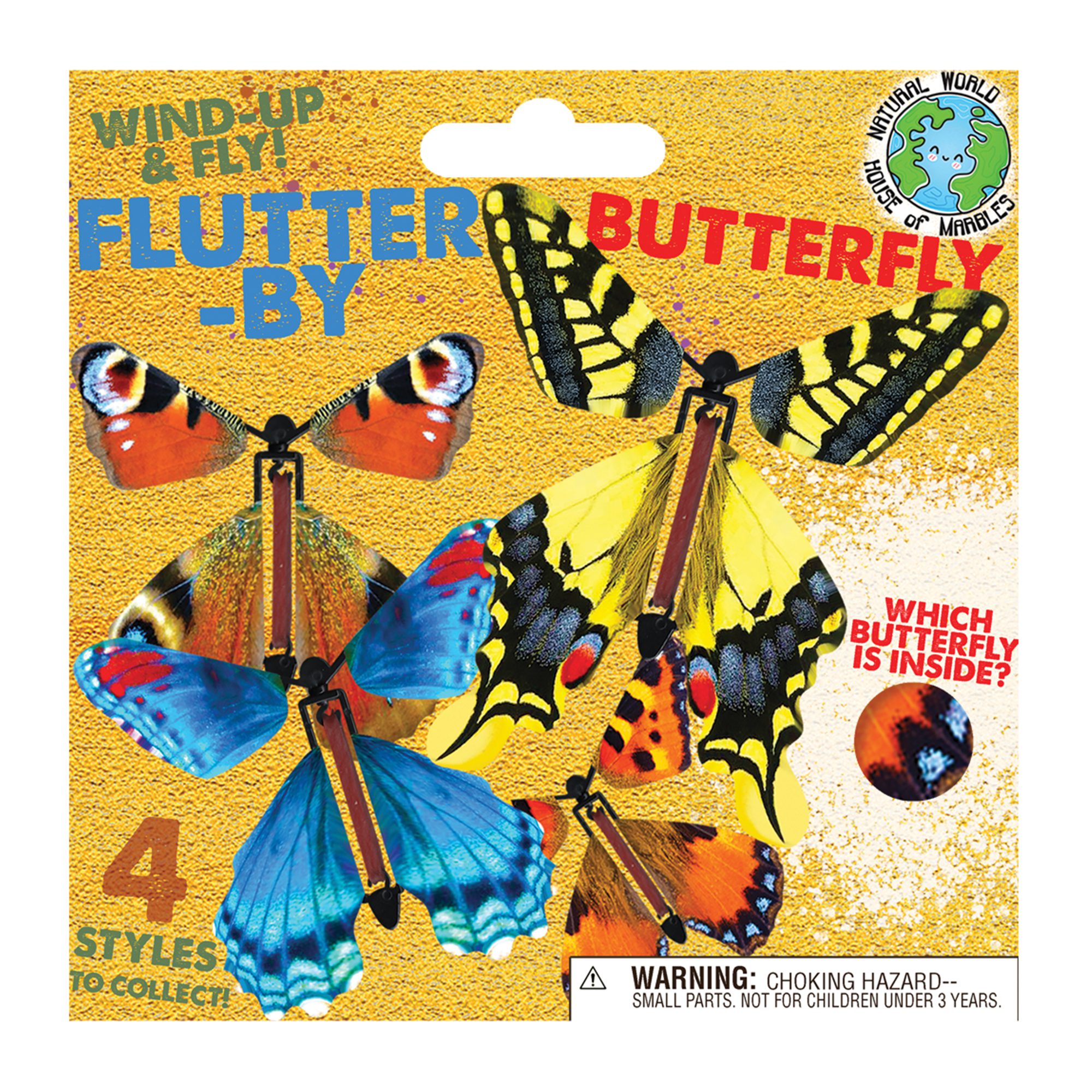 Flutter-by Wind-Up Butterfly - House of Marbles US